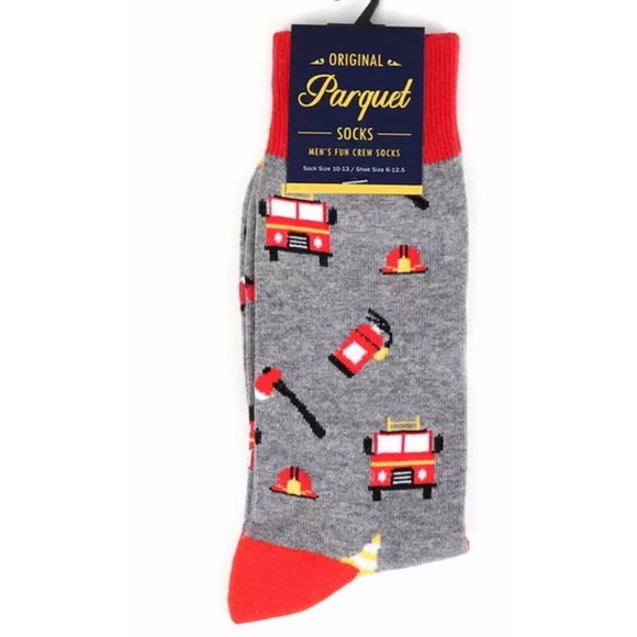Parquet | Underwear & Socks | Firefighter Theme One Pair Mens Crew ...
